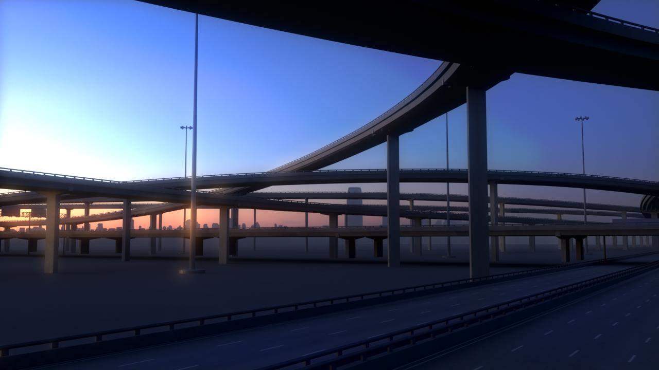 Freeway 02 - 3D Model by Fwcolbert3D2