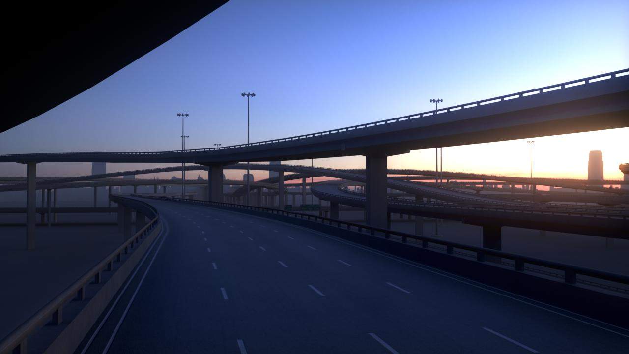 Freeway 02 - 3D Model by Fwcolbert3D2