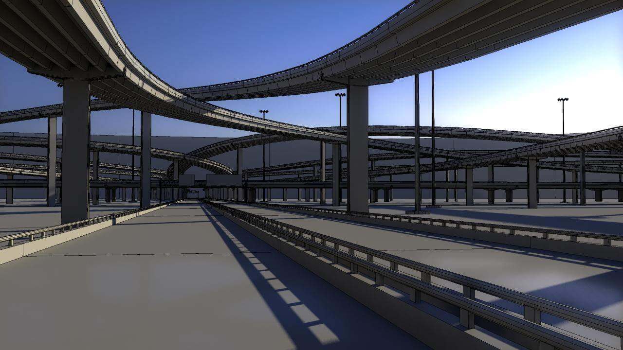 Freeway 02 - 3D Model by Fwcolbert3D2