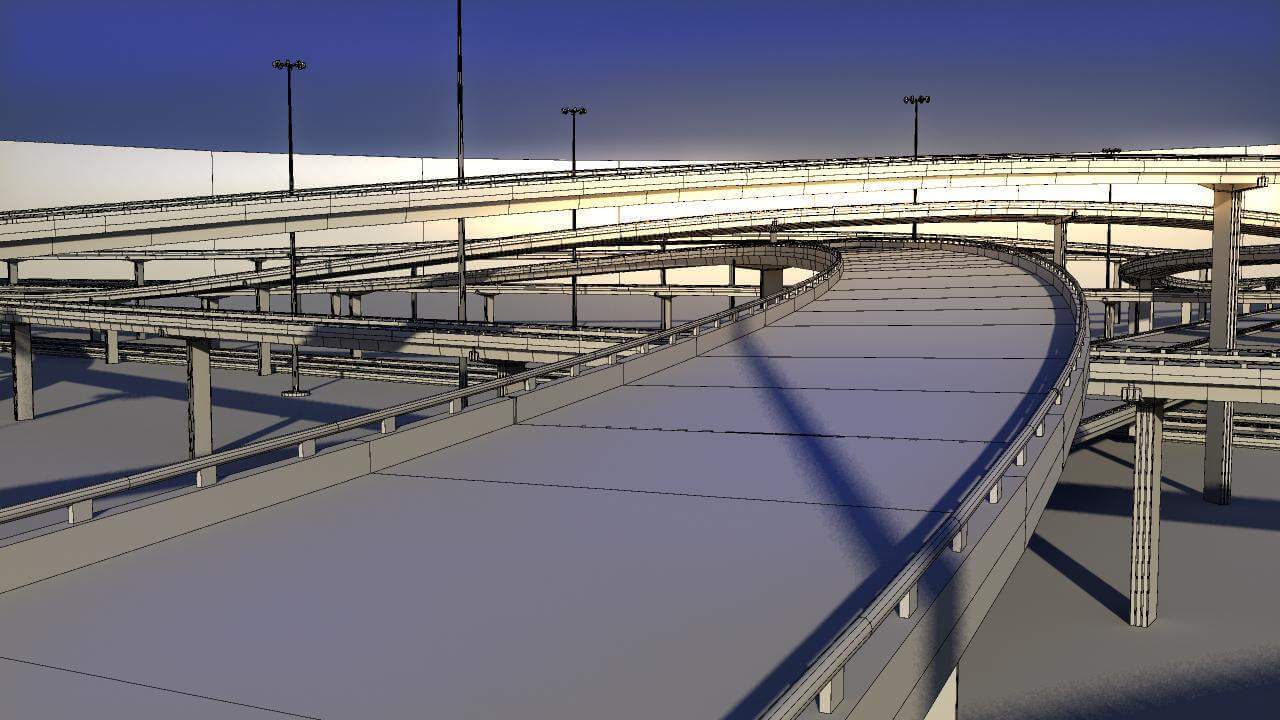 Freeway 02 - 3D Model by Fwcolbert3D2