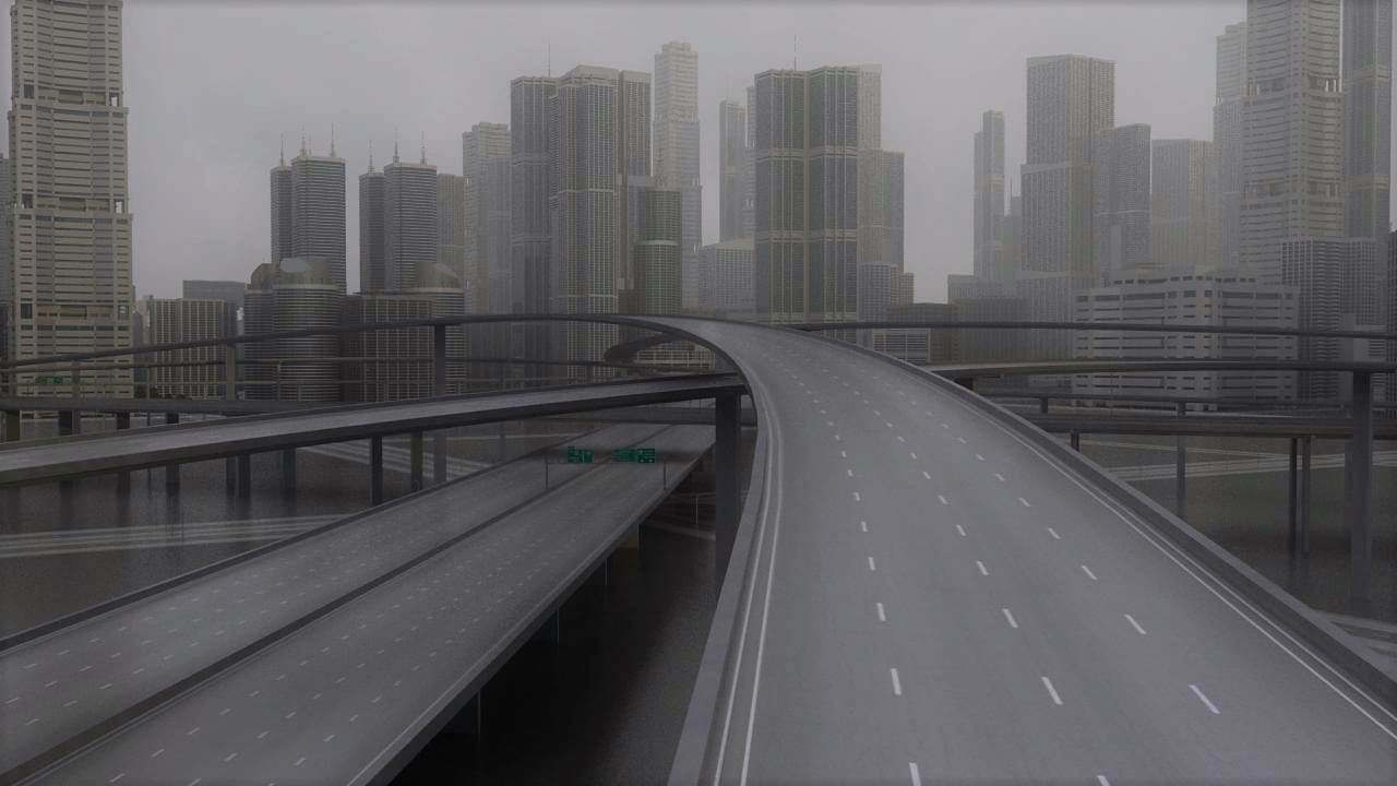 Freeway 03 City - 3D Model by Fwcolbert3D2