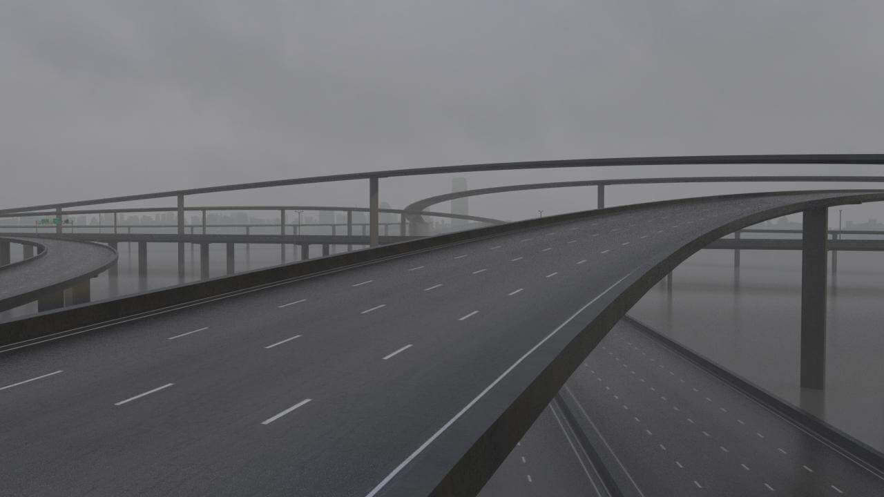 Freeway 03 - 3D Model by Fwcolbert3D2