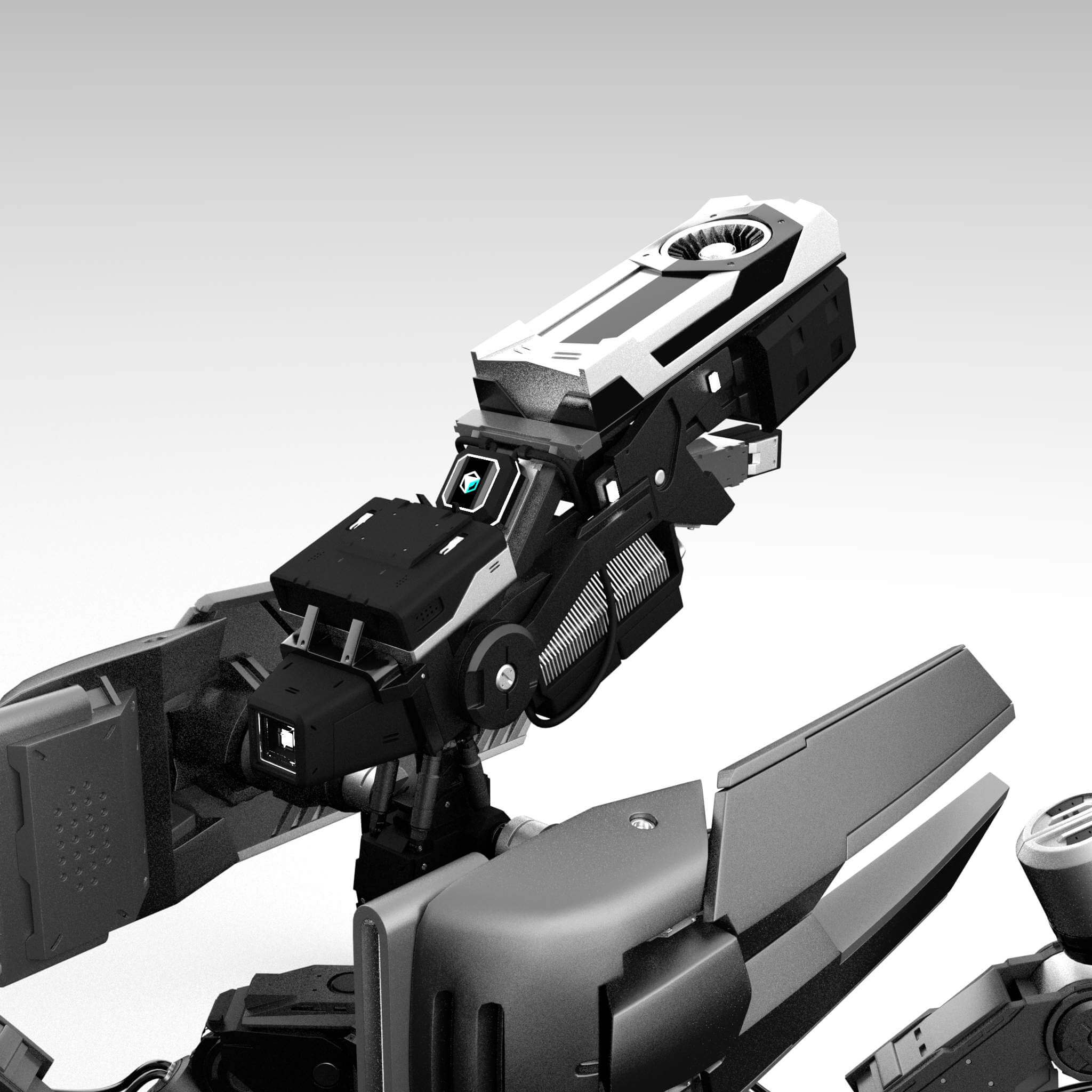 Quadbot 202F - 3D Model by Fwcolbert3D2