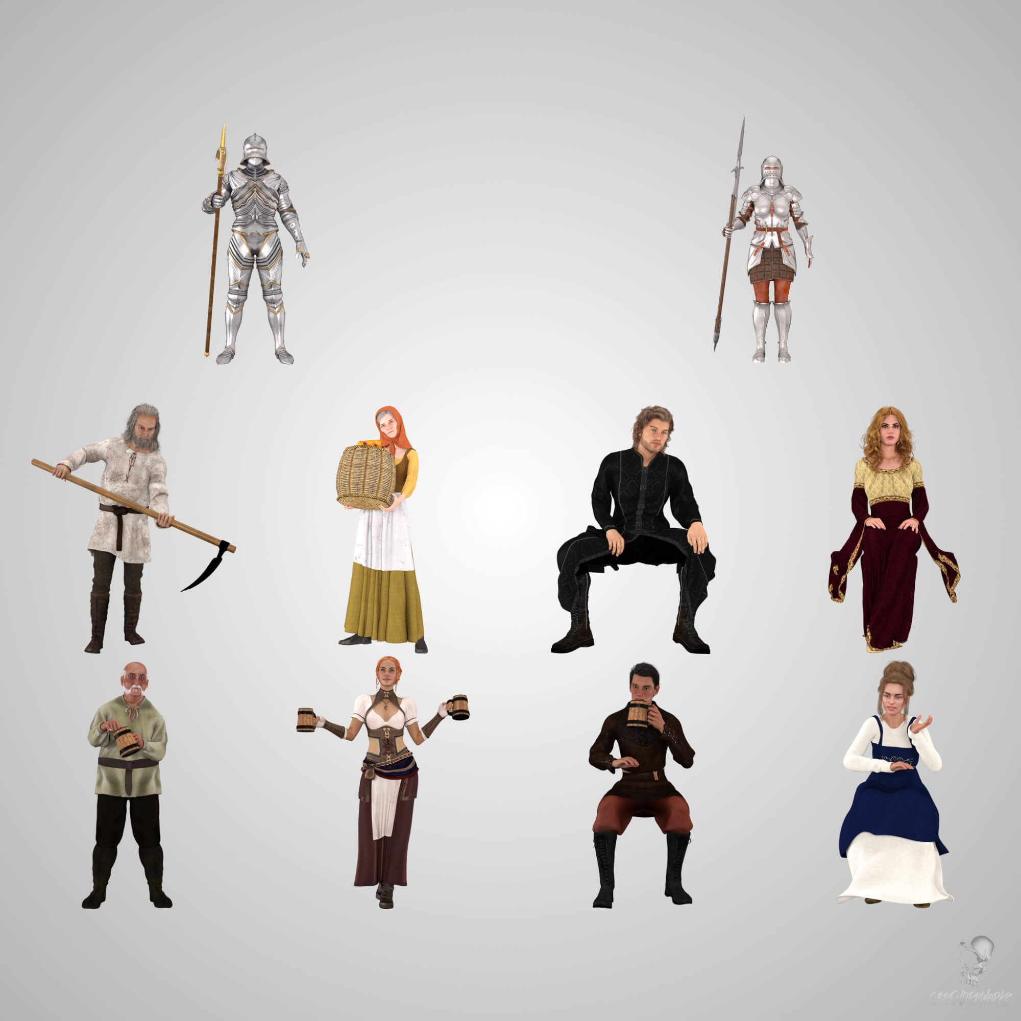 G3R Fantasy Billboard Pack 1 - Daz Content by G3 Renderworks