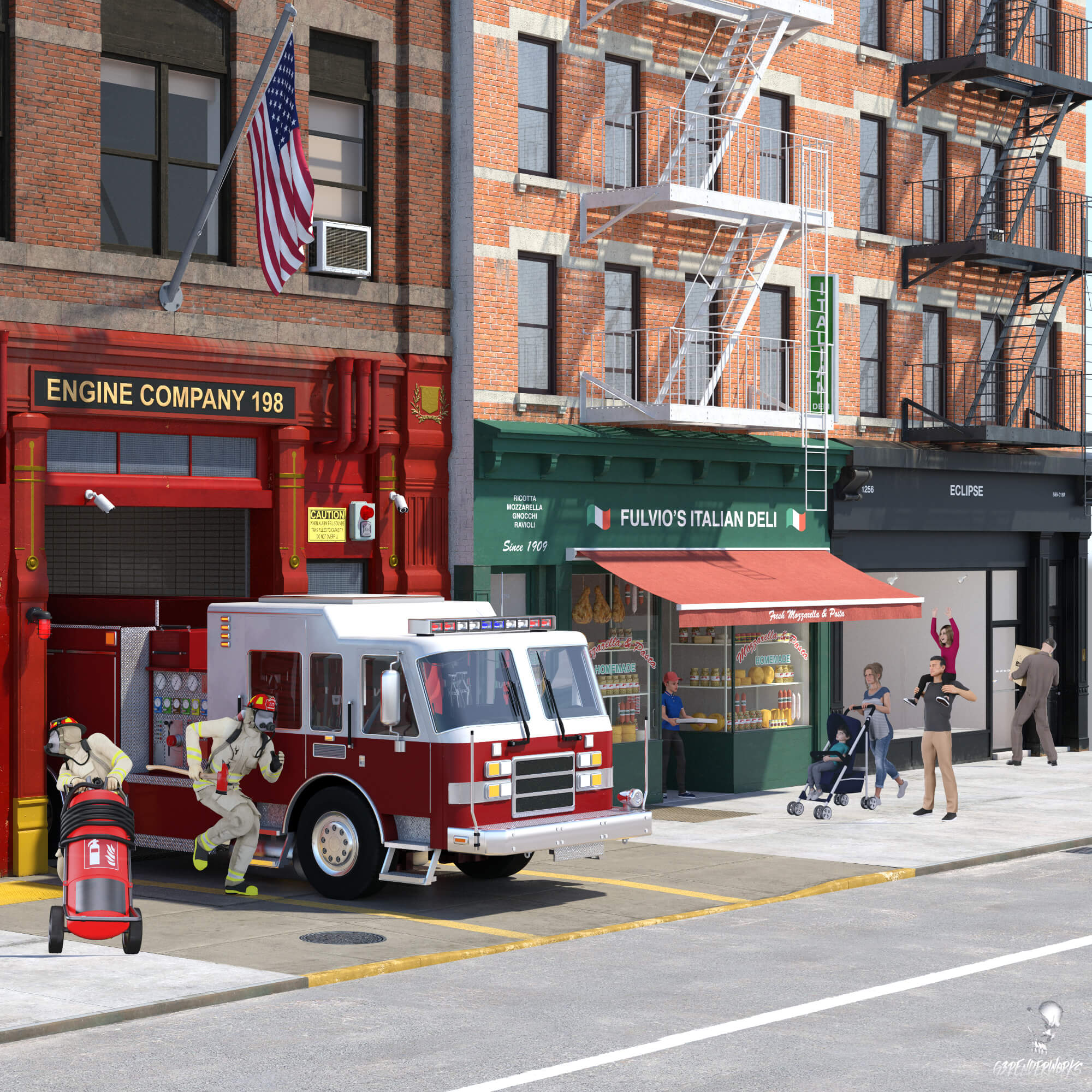 G3R Modern Billboard Pack 6 - Daz Content by G3 Renderworks