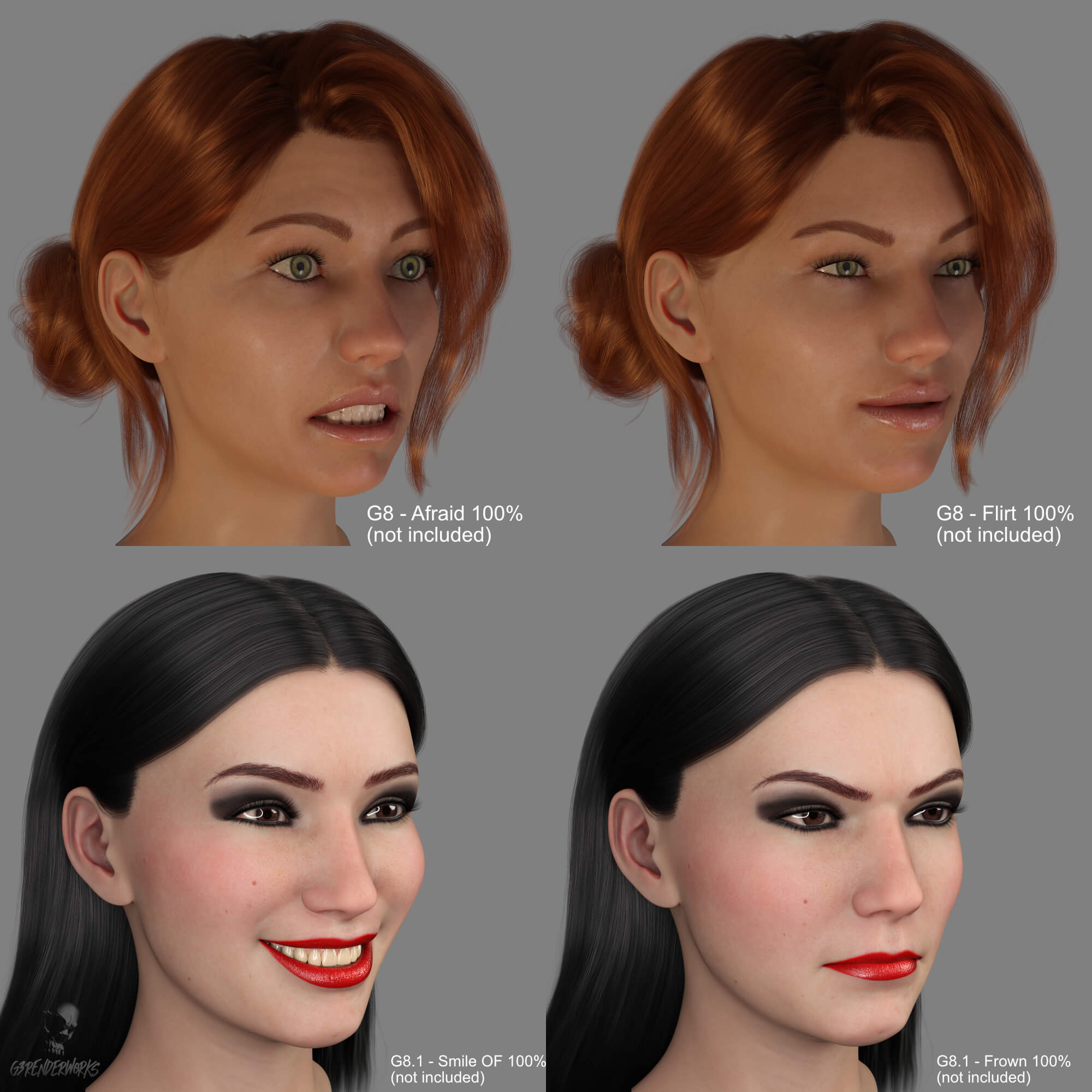 G3R Shape 001 for Genesis 8 and 8.1 Female - Daz Content by G3 Renderworks