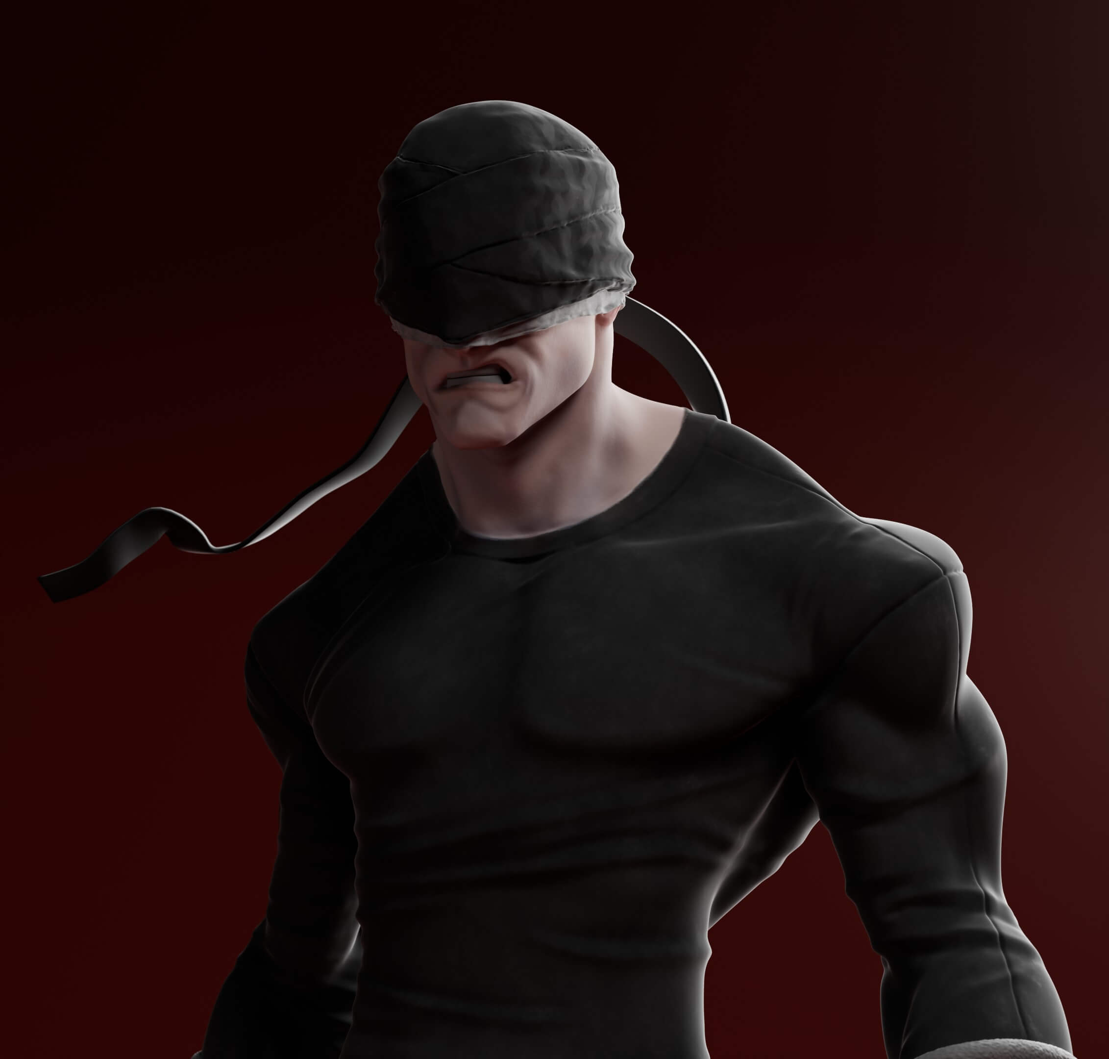 Daredevil The Man Without Fear 3D Render by GabrielAira