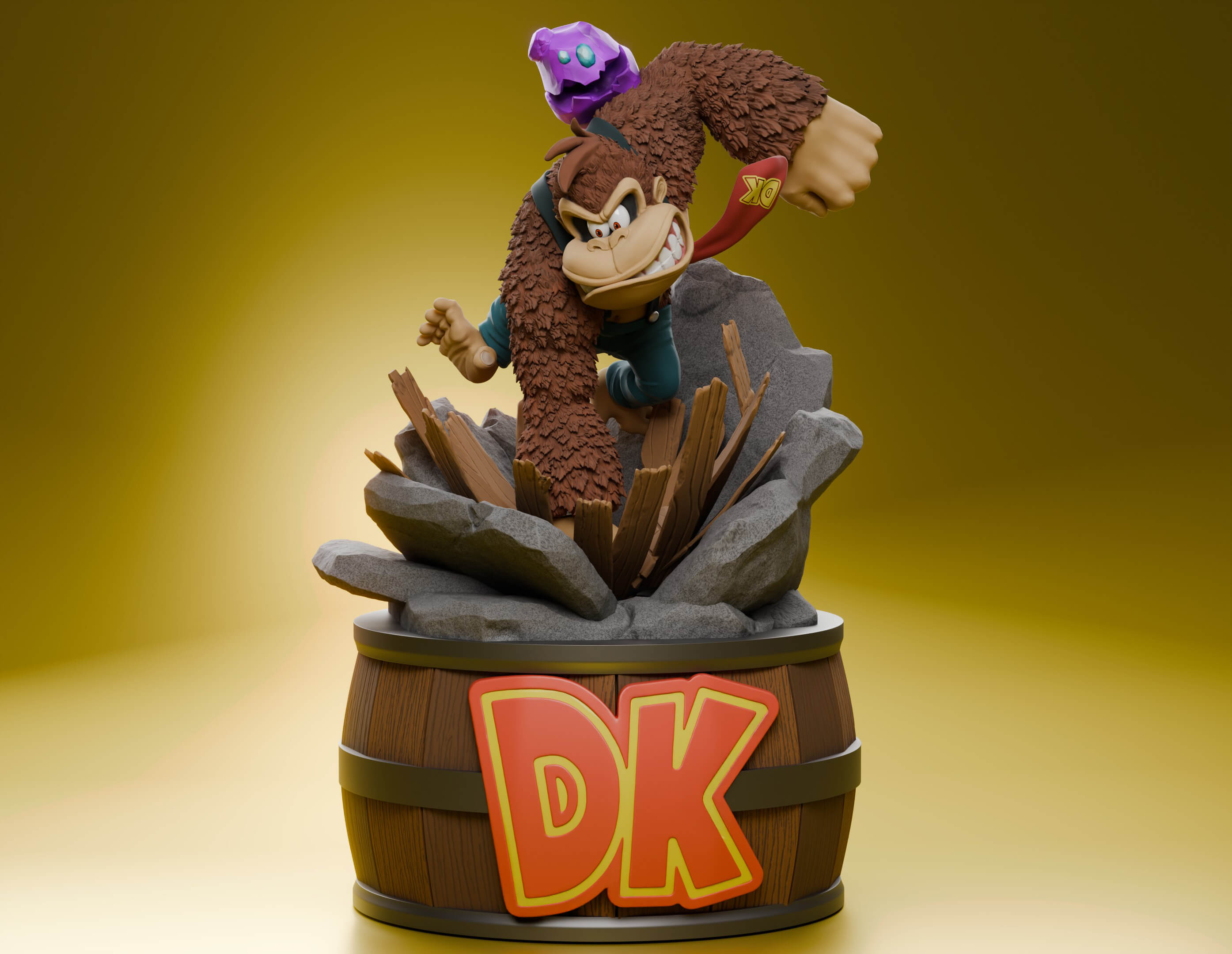 Donkey Kong Bonanza Figure 3D Render, Digital Art by GabrielAira