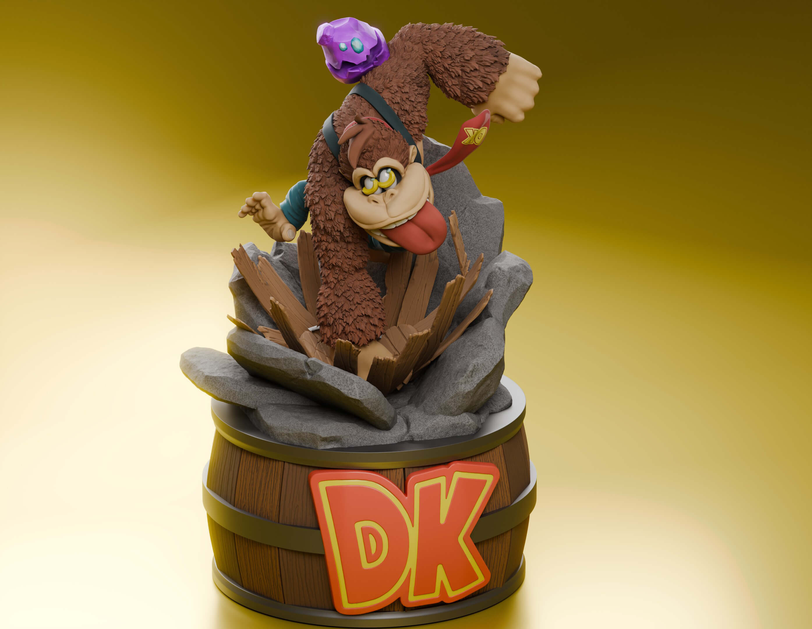 Donkey Kong Bonanza Figure 3D Render, Digital Art by GabrielAira