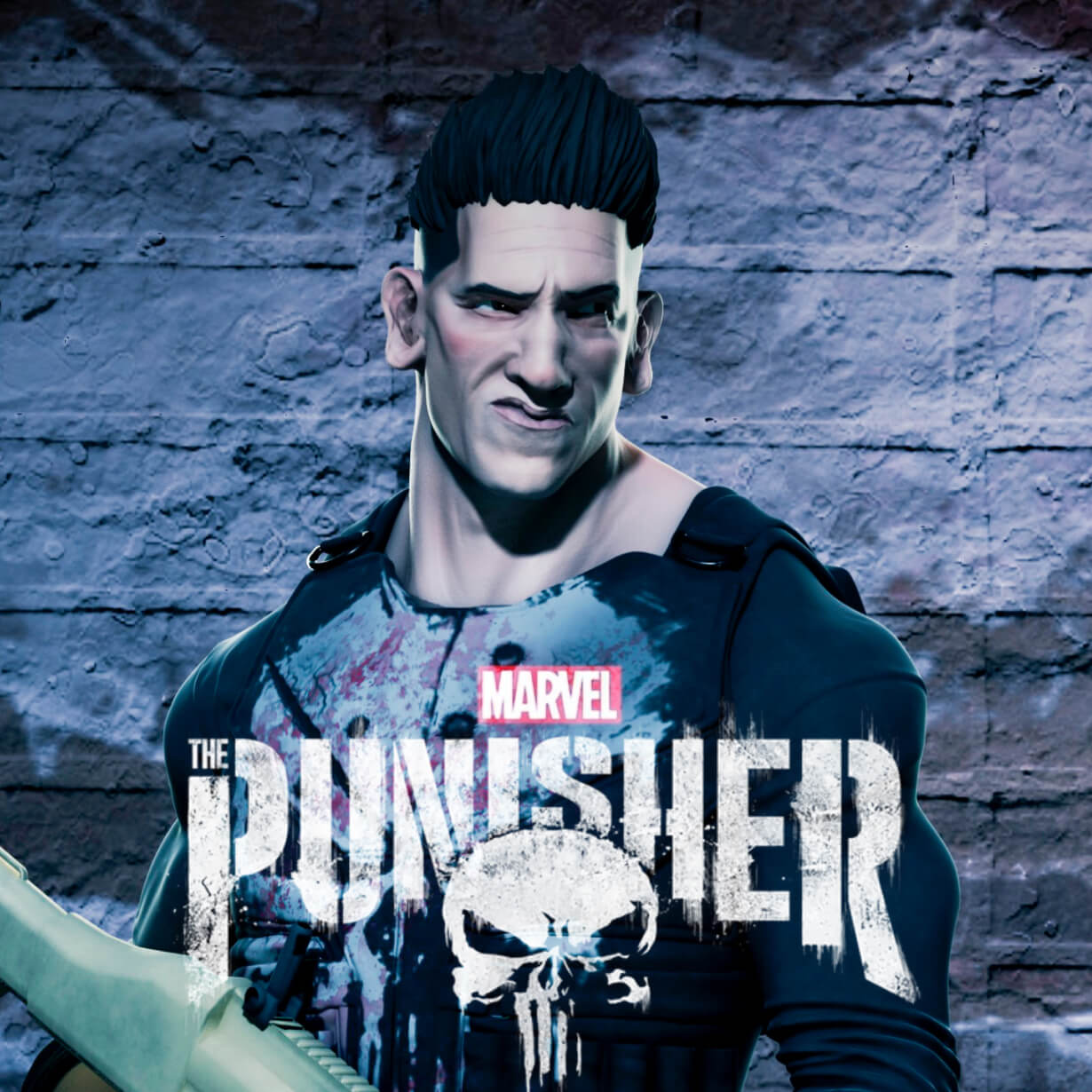 Marvel's Punisher Fan Art 3D Render, Digital Art by GabrielAira