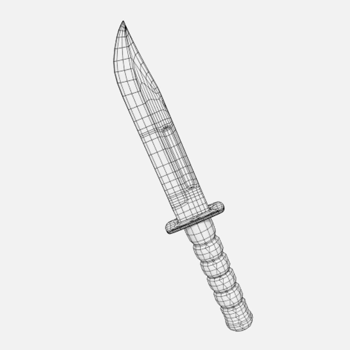Combat Knife - 3D Model by GabrielCasamasso
