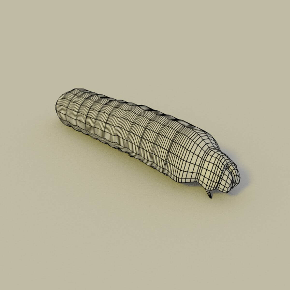 Monarch Larva - 3D Model by GabrielCasamasso