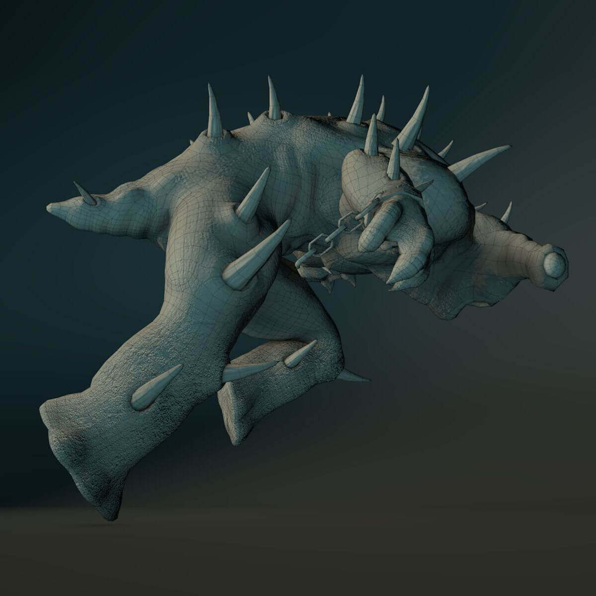 Spiky Creature - 3D Model by GabrielCasamasso