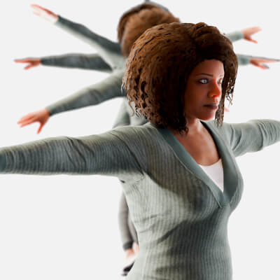 Mid Poly Models | People | Women | RenderHub