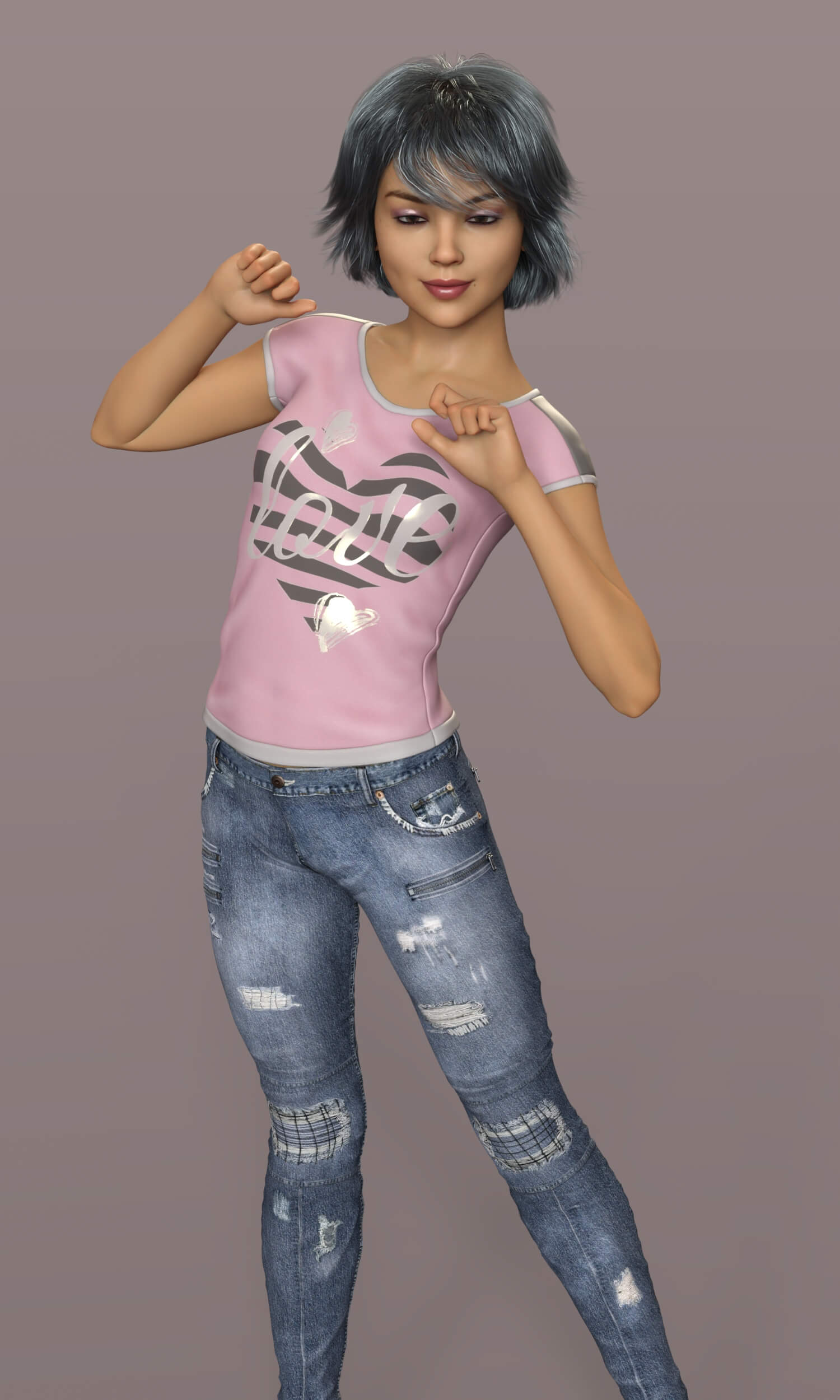 GC Teen Girl #1 Character Morph for G8F - Daz Content by GalahadCreations