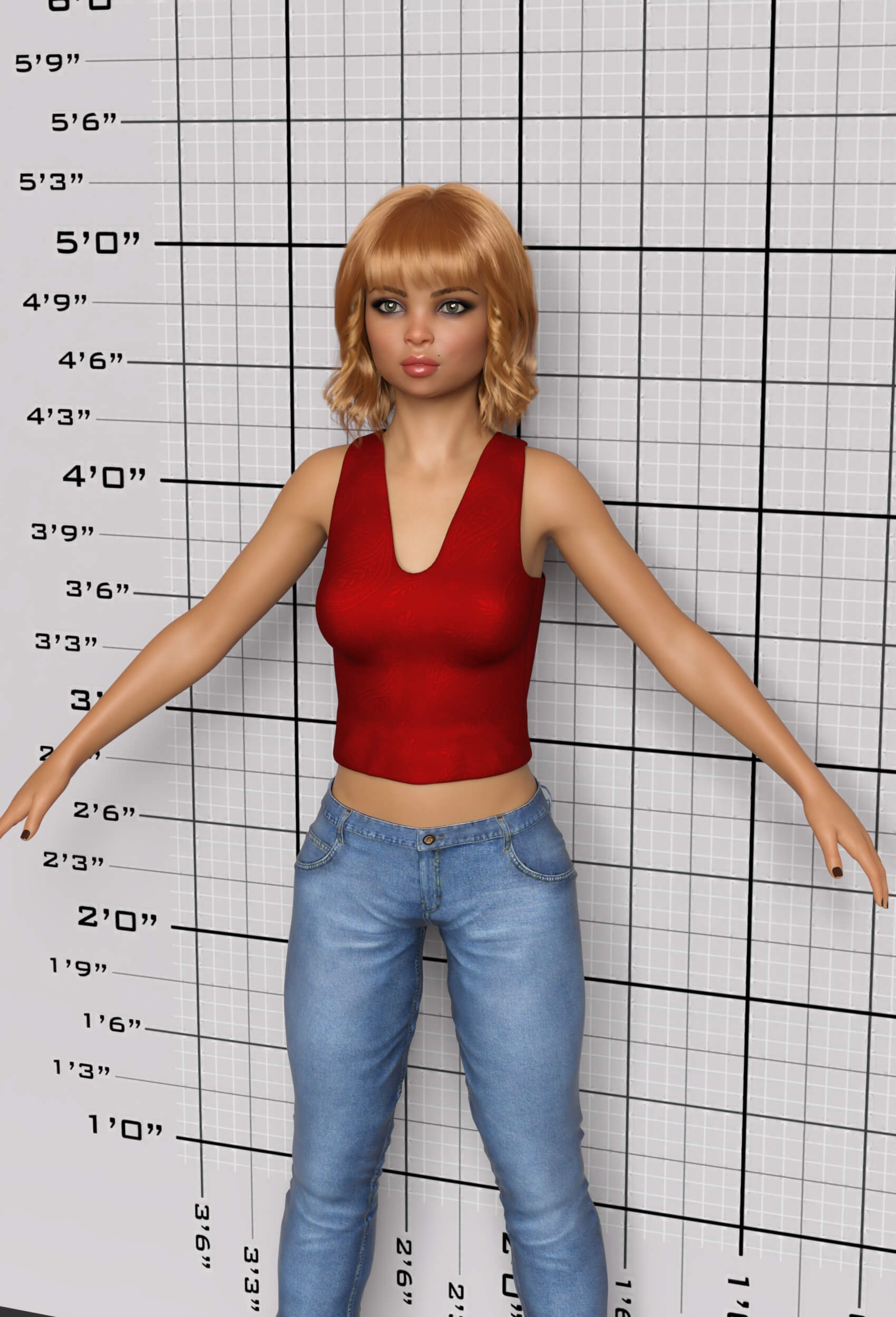 GC Teen Girl #12 Character Morph for G8F - Daz Content by GalahadCreations