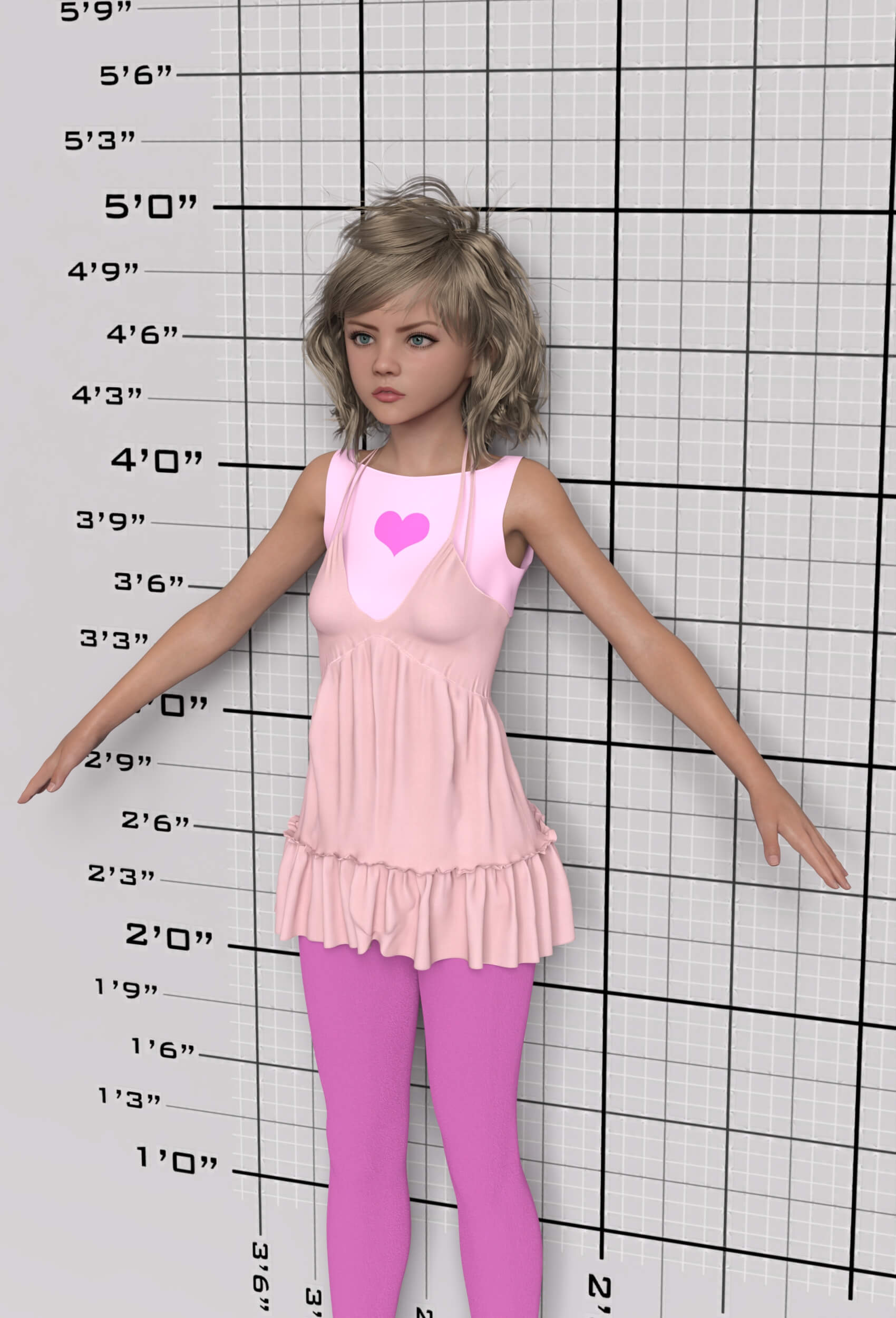 GC Teen Girl #13 Character Morph for Genesis 9 ⋆ Freebies Daz 3D