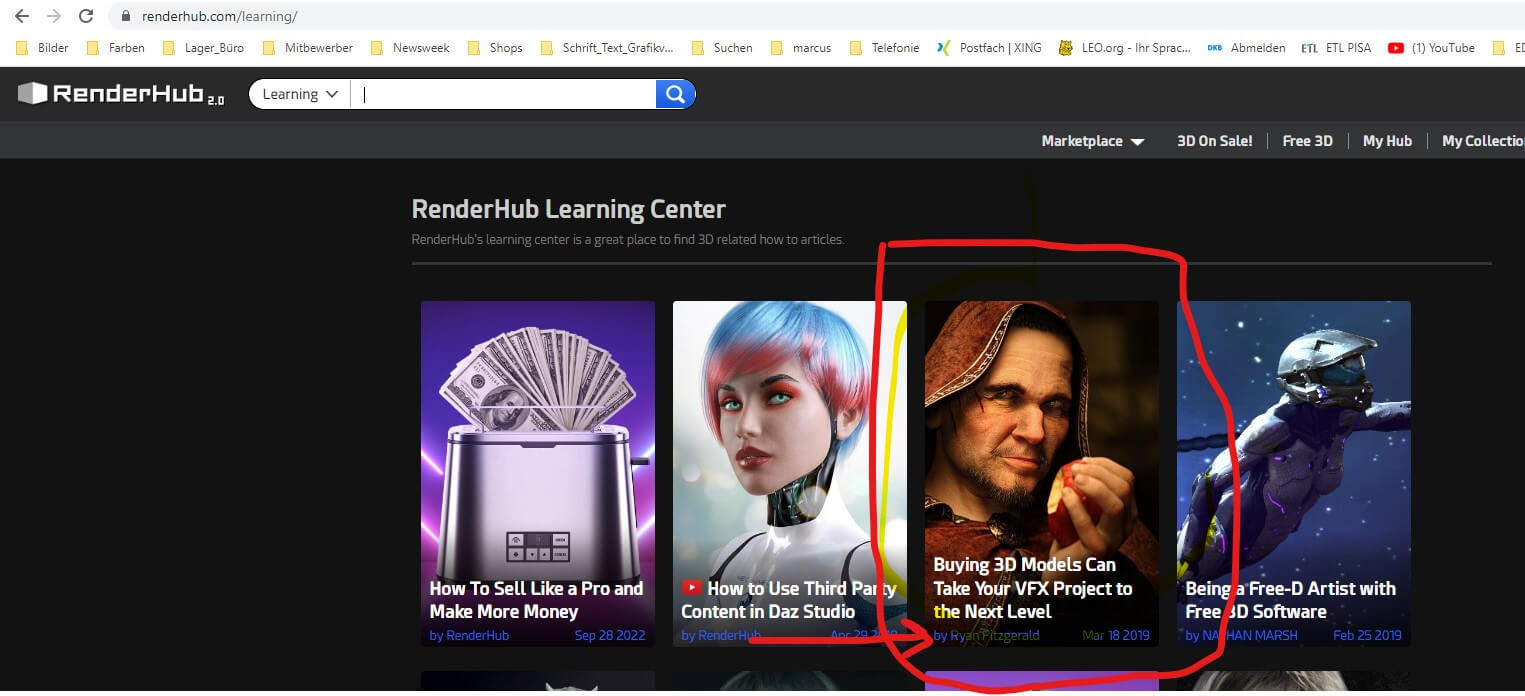 The Forgetful Witch 3D Render, Digital Art by maru_berlin