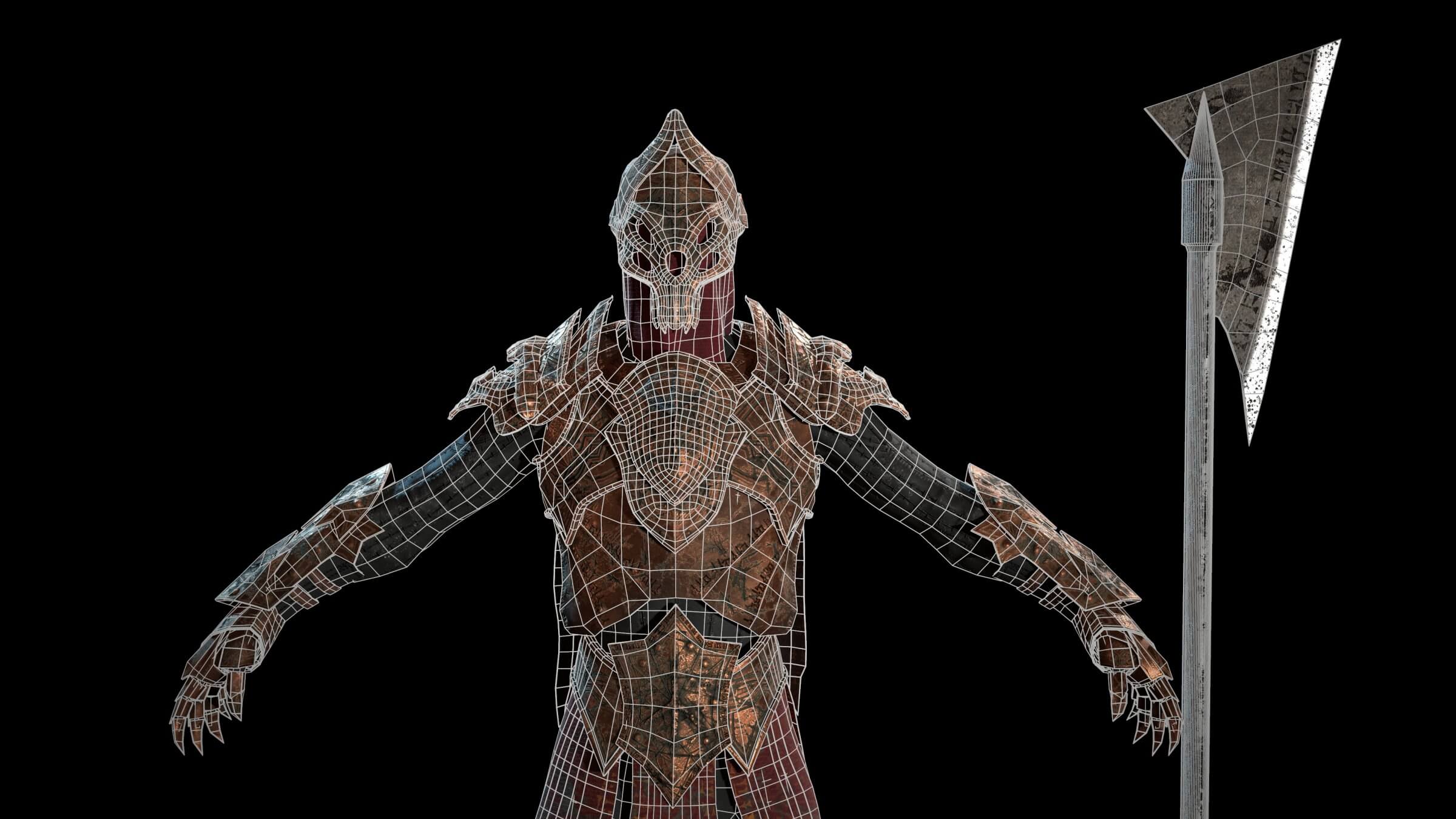 Knight (rigged) - 3D Model by Galstyan