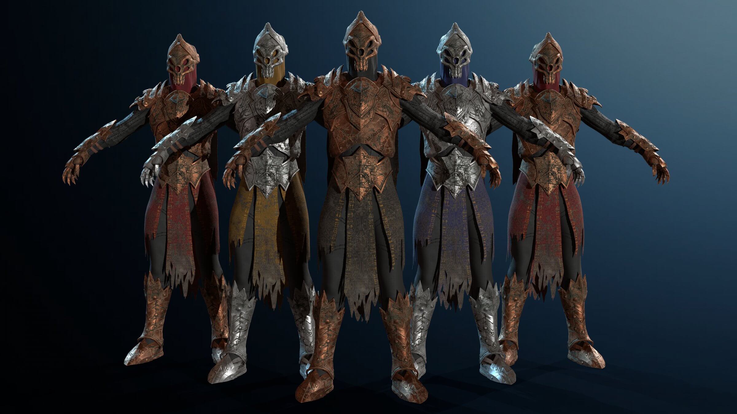 Knight (rigged) - 3D Model by Galstyan