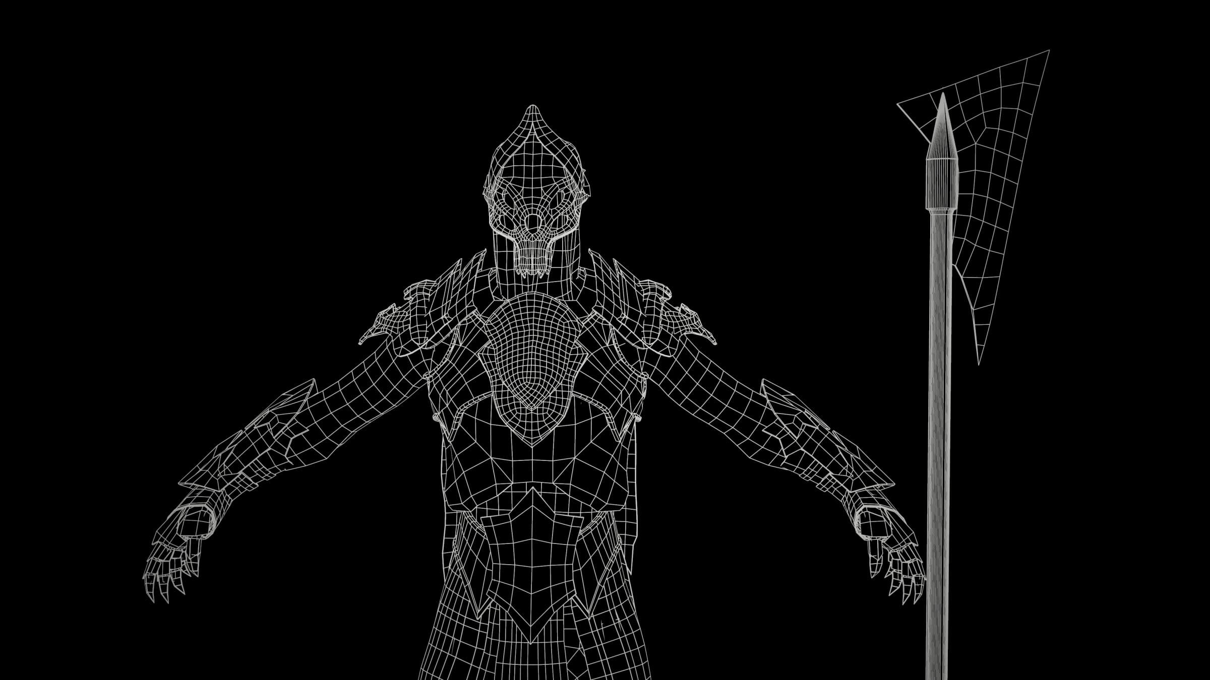 Knight (rigged) - 3D Model by Galstyan