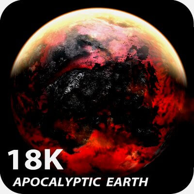 18K Apocalyptic Earth - 3D Model by Galva858