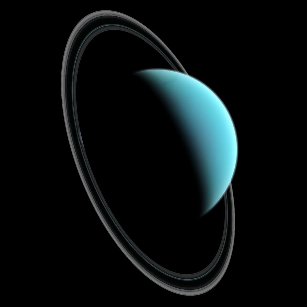 2K Photorealistic Uranus - 3D Model by Galva858