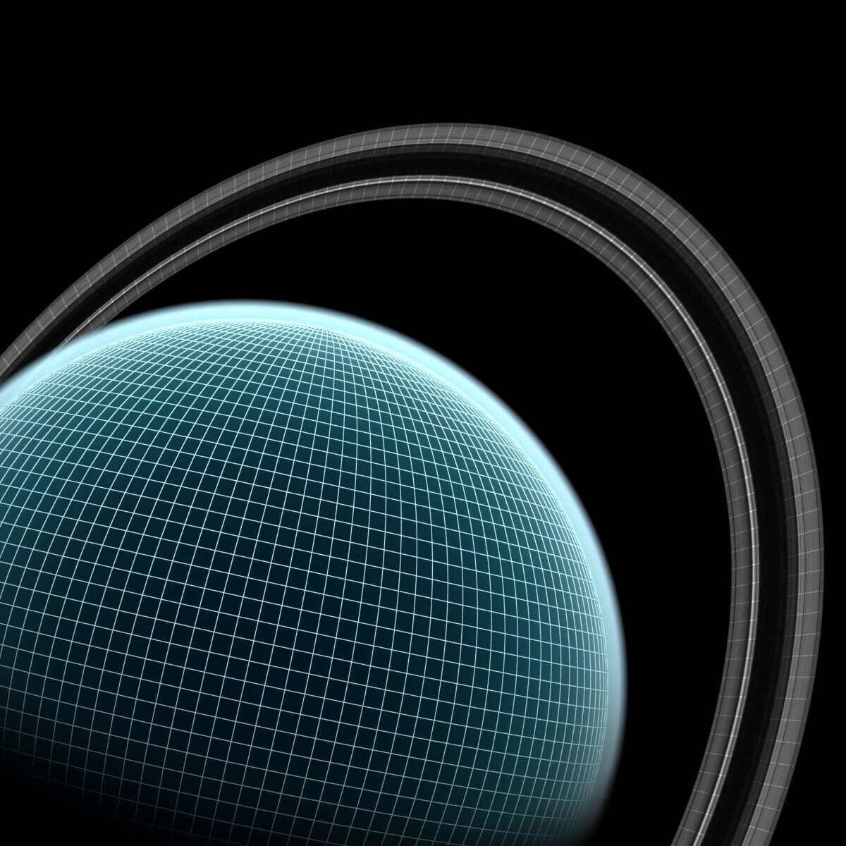 2K Photorealistic Uranus - 3D Model by Galva858