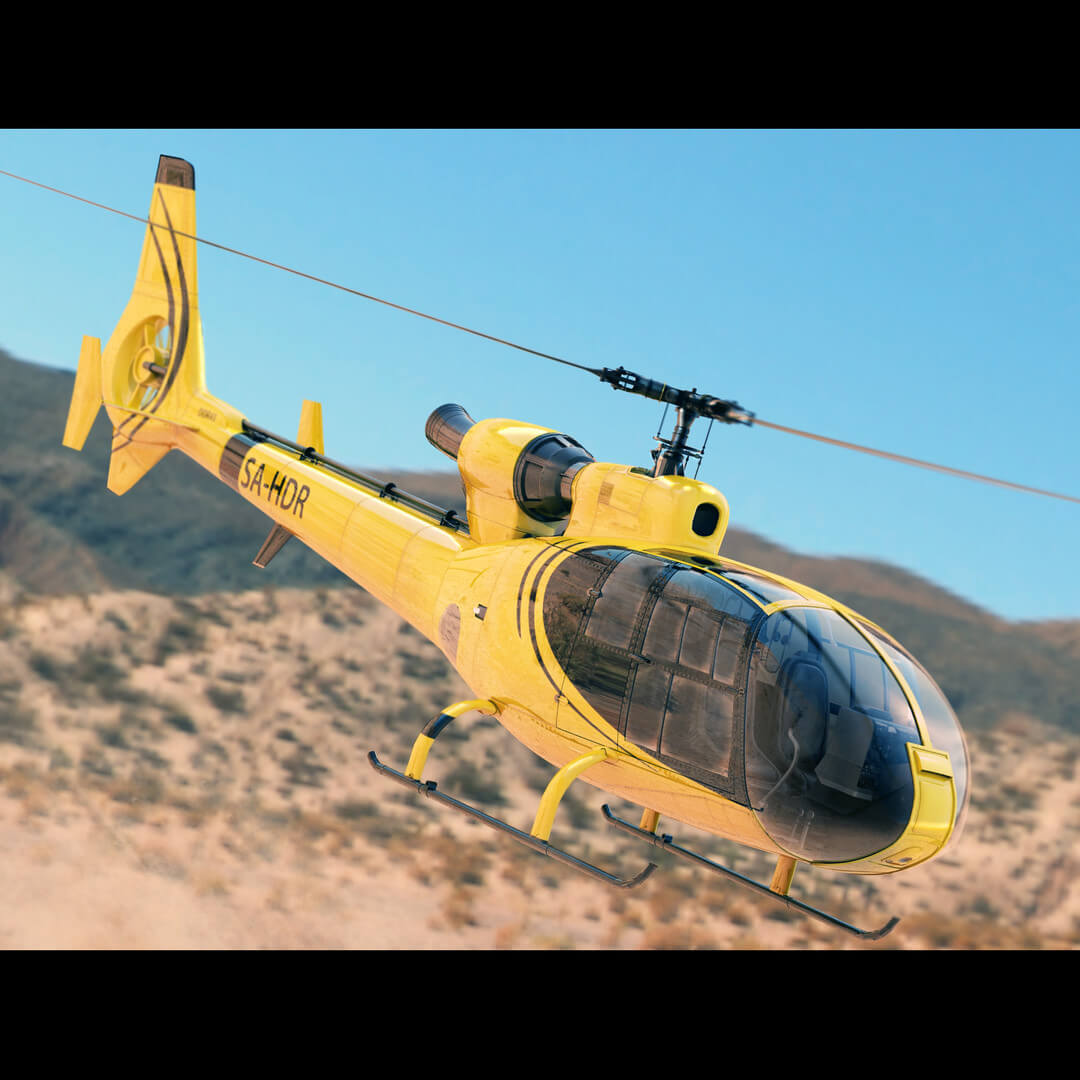 Aerospatiale SA Gazelle - 3D Model by Galva858