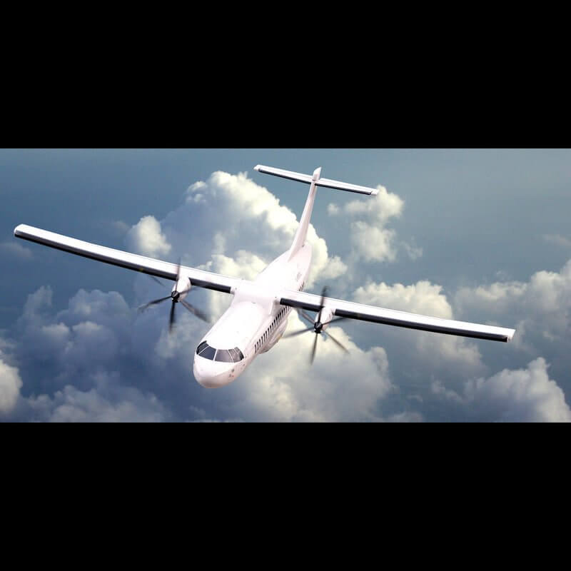 ATR 72 Generic White - 3D Model by Galva858