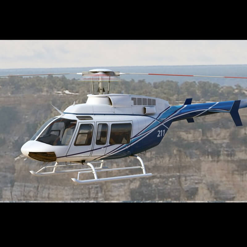 Bell 407 - 3D Model by Galva858