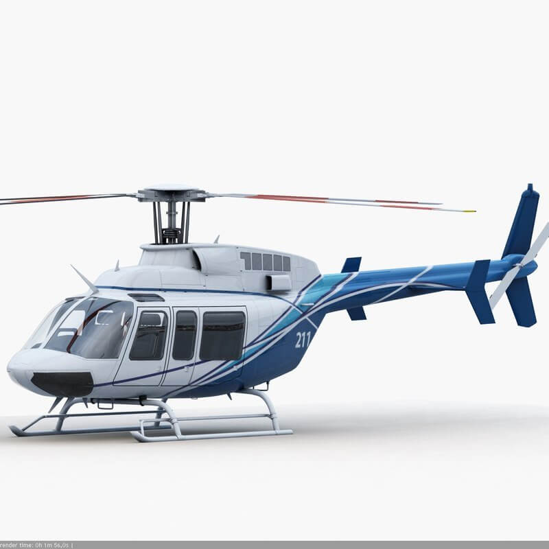 Bell 407 - 3D Model by Galva858