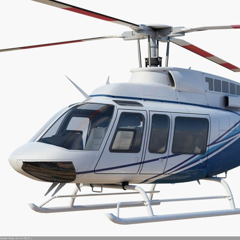 Bell 407 - 3D Model by Galva858