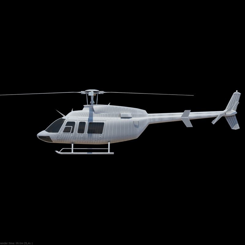 Bell 407 - 3D Model by Galva858