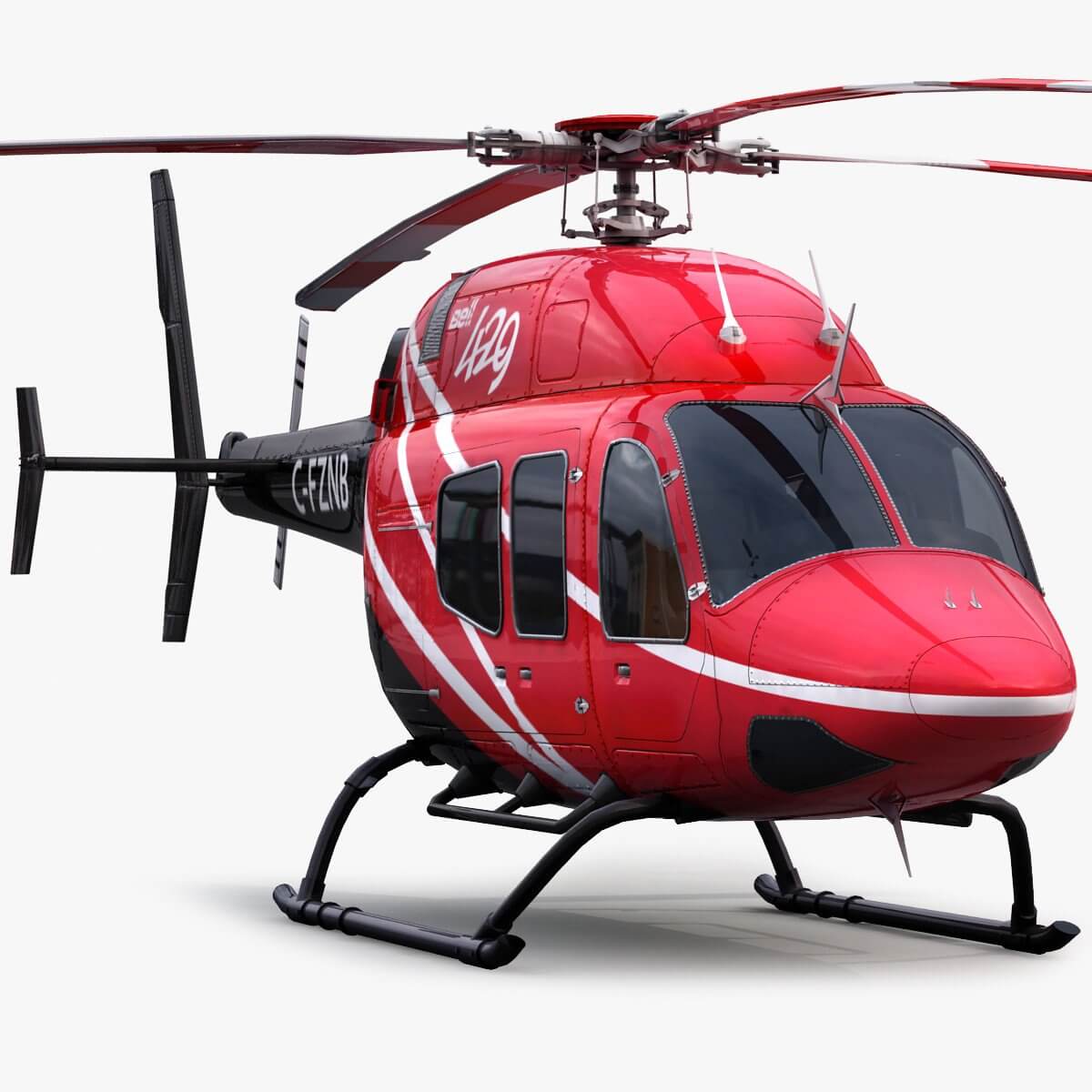 Bell 429 - 3D Model by Galva858