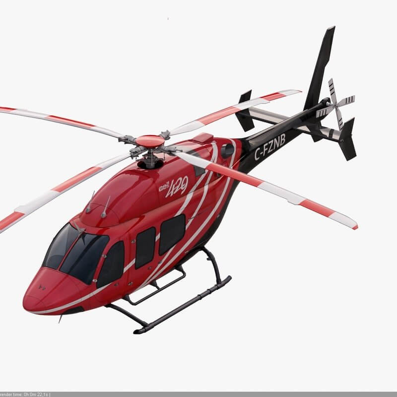 Bell 429 - 3D Model by Galva858