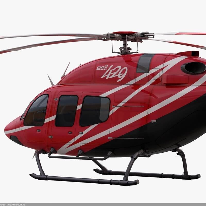Bell 429 - 3D Model by Galva858