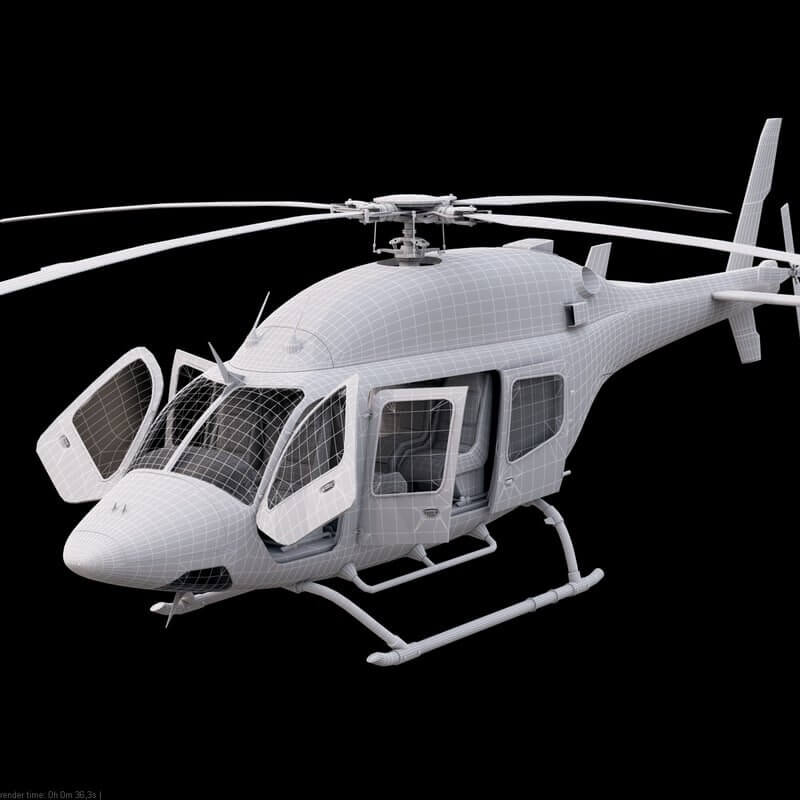 Bell 429 - 3D Model by Galva858