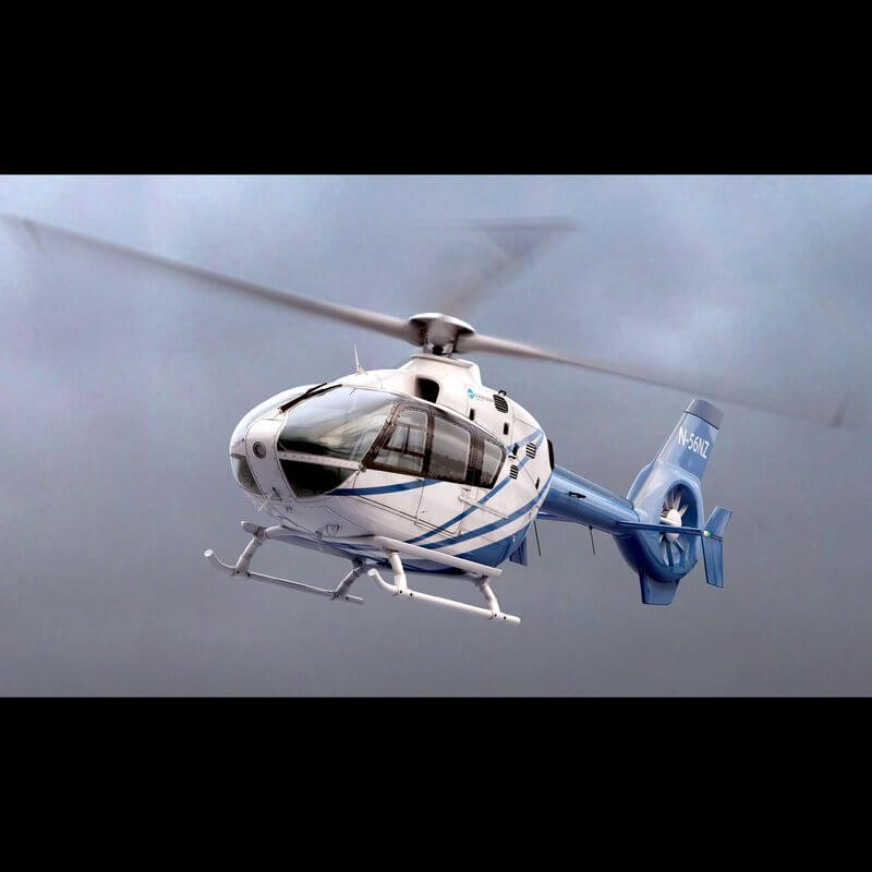 EC 135 Private Blue - 3D Model by Galva858