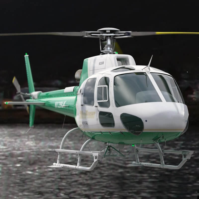 Eurocopter AS 350 MedFlight - 3D Model by Galva858
