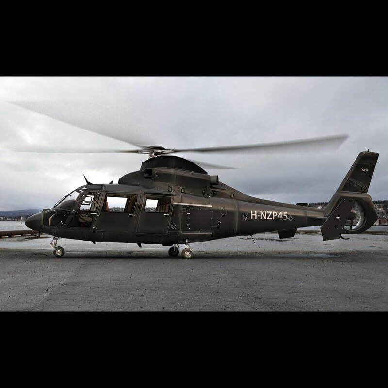 Eurocopter AS-365 Black 3D Model by Galva858