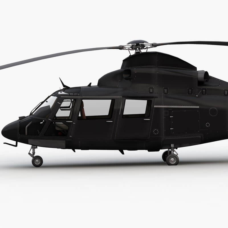 Eurocopter AS-365 Black 3D Model by Galva858