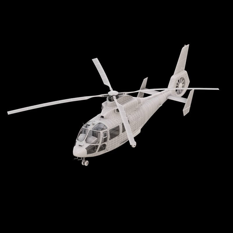 Eurocopter AS-365 Black 3D Model by Galva858