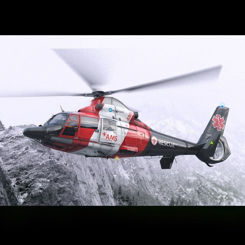 Eurocopter AS 365 Medical - 3D Model by Galva858