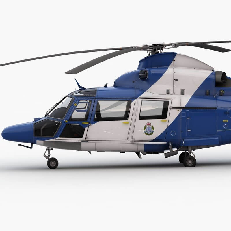 Eurocopter AS 365 Police - 3D Model by Galva858