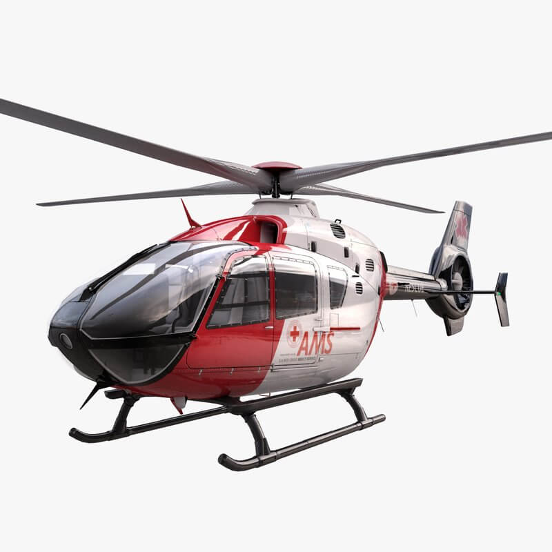 Eurocopter EC 135 Medical - 3D Model by Galva858