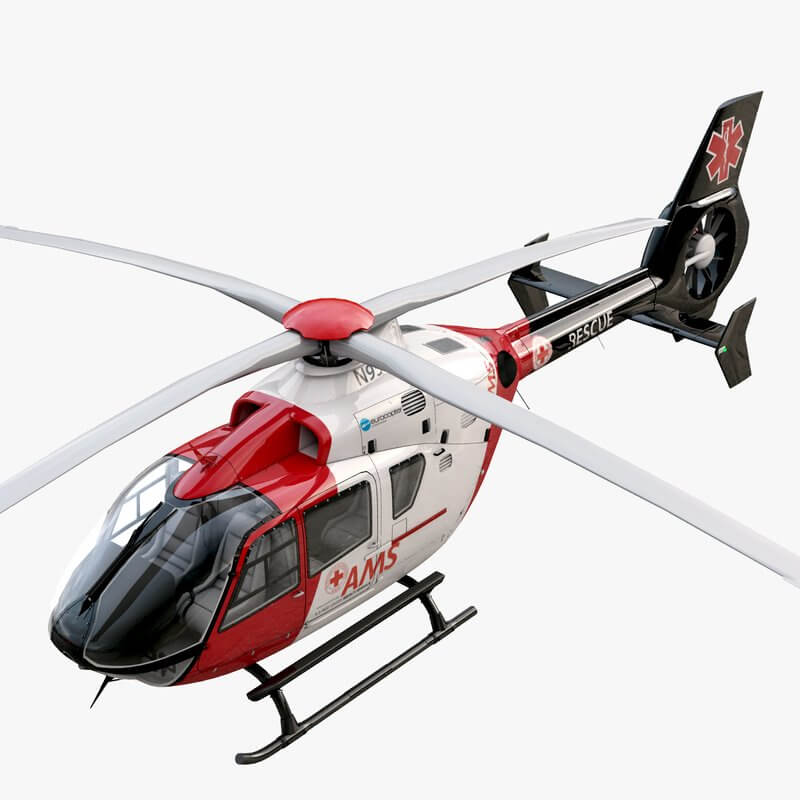 Eurocopter EC 135 Medical - 3D Model by Galva858
