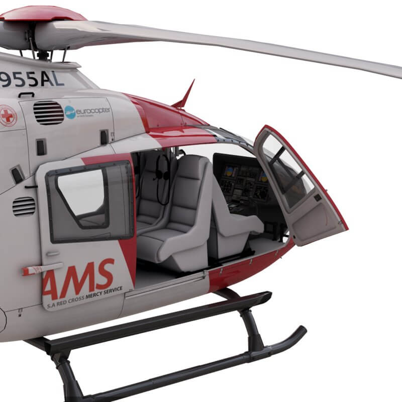 Eurocopter EC 135 Medical - 3D Model by Galva858