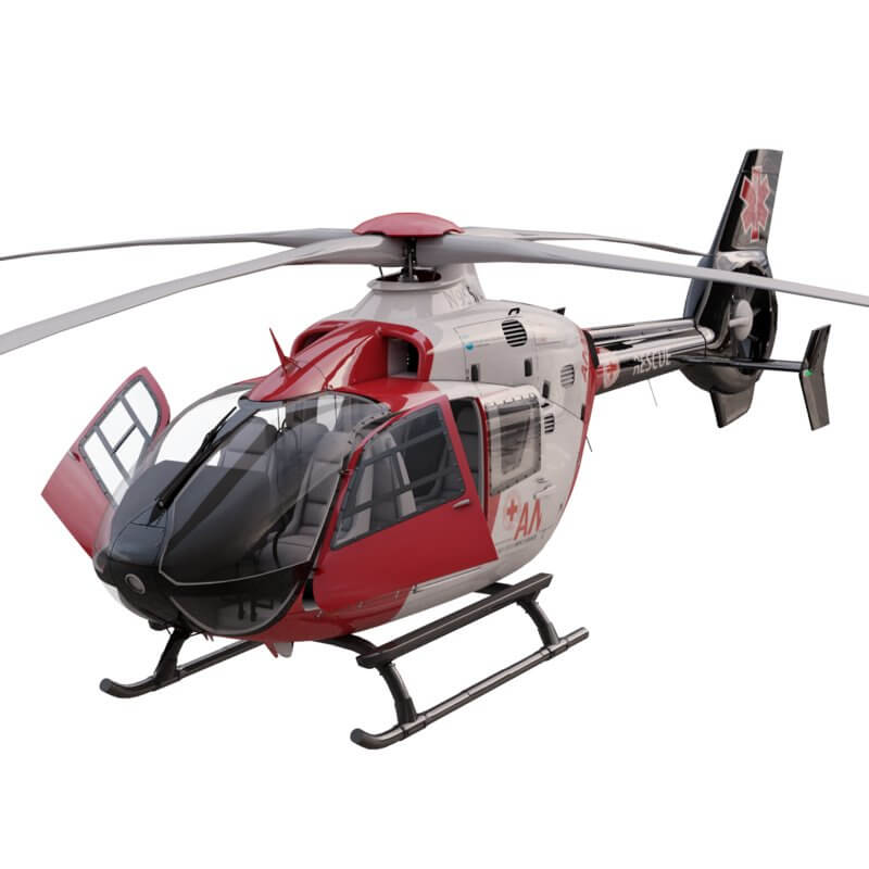 Eurocopter EC 135 Medical - 3D Model by Galva858