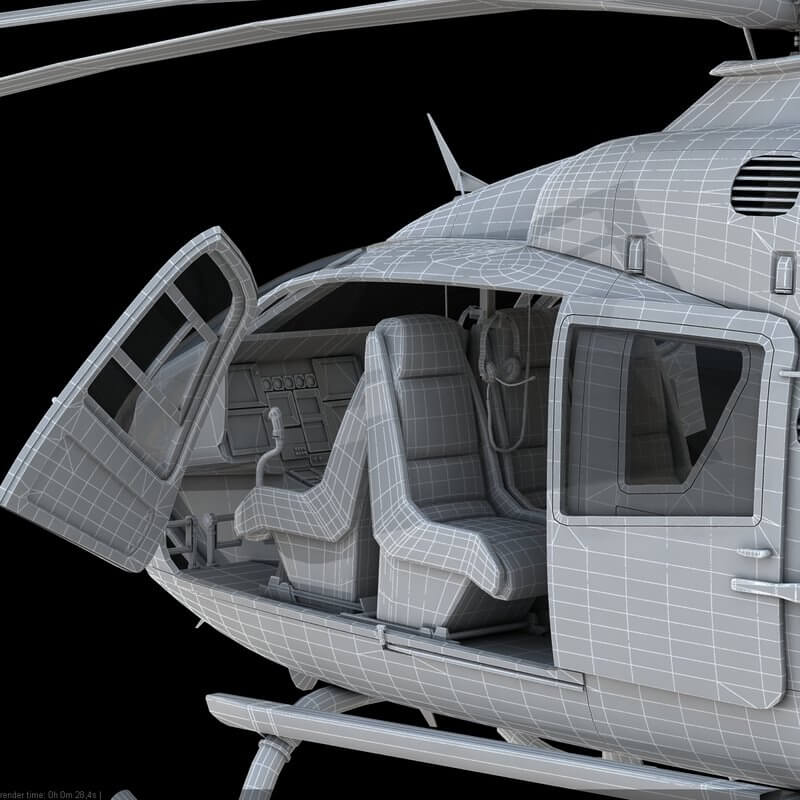 Eurocopter EC 135 Medical - 3D Model by Galva858